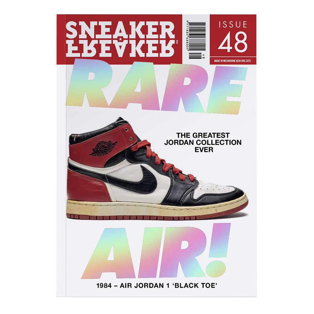 Sneaker Freaker Black Toe Rare Air Cover Issue 48 SFG0048 | OVERKILL