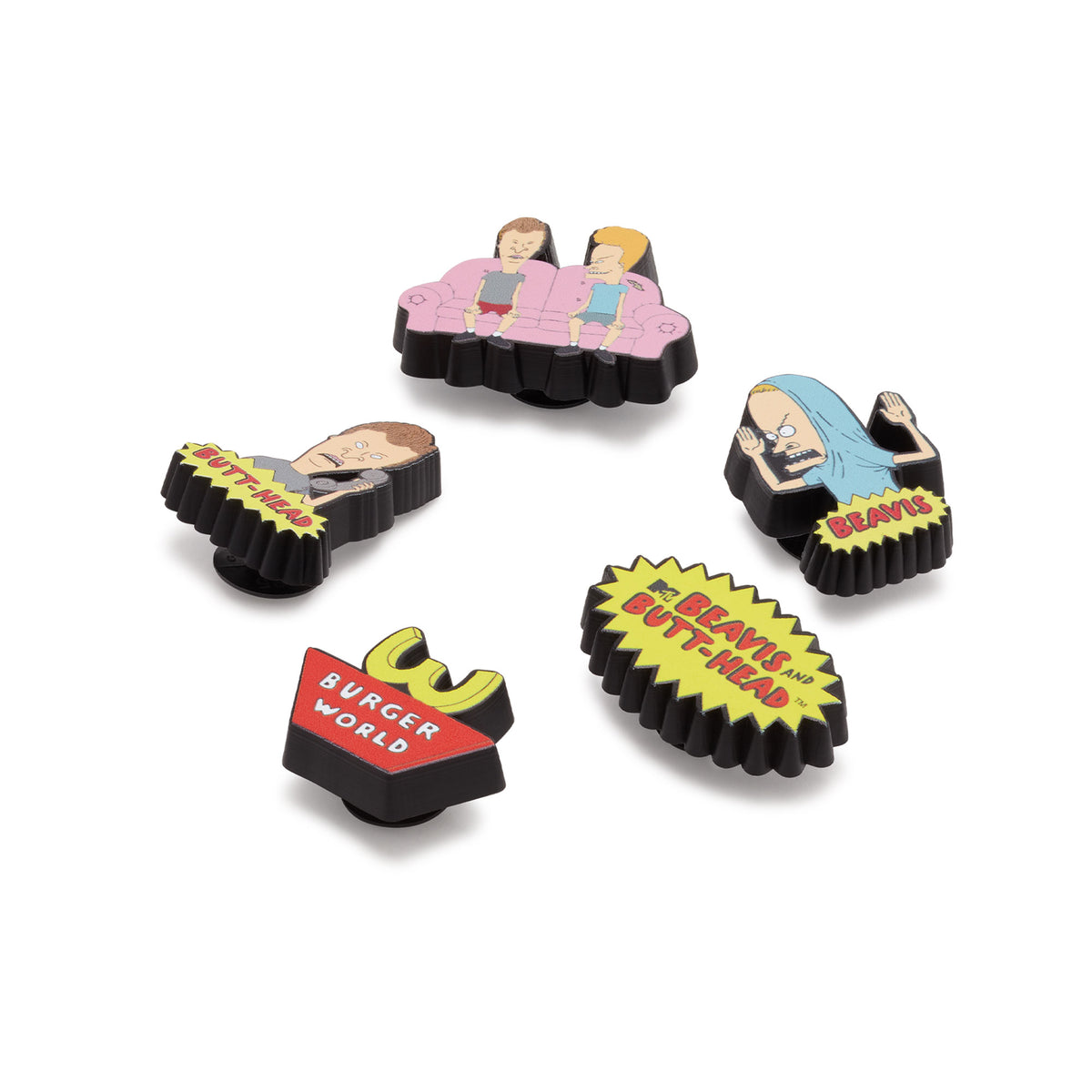Crocs Beavis and Butthead Jibbitz 5 Pack 10010561 | OVERKILL