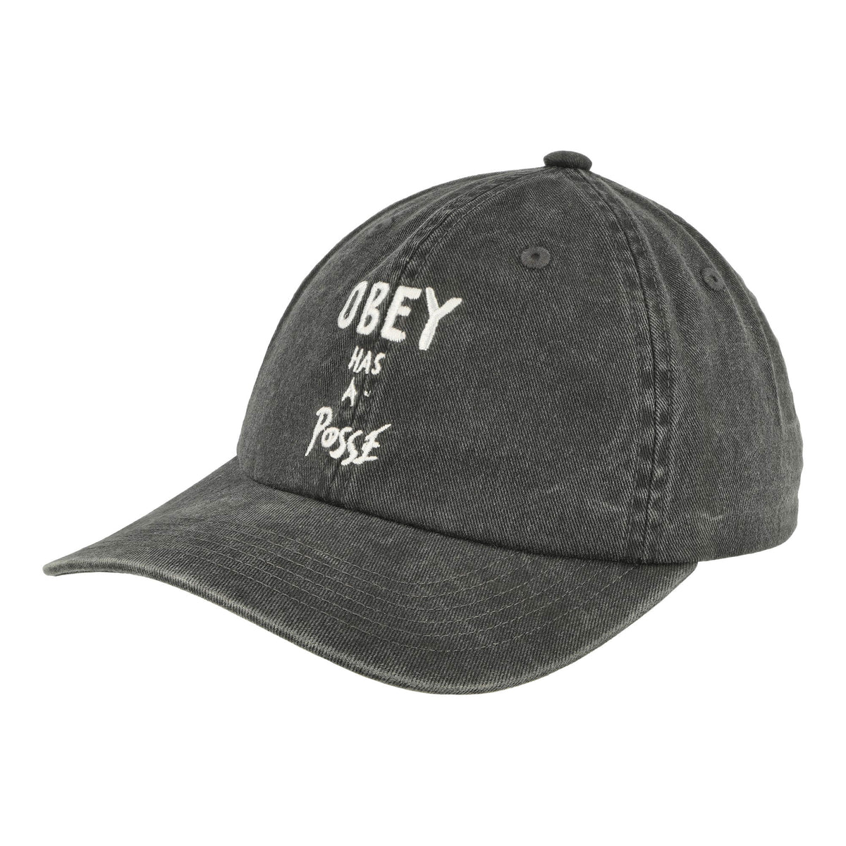 Obey Pigment Posse 6 Panel Snapback 100580388-BLK | OVERKILL