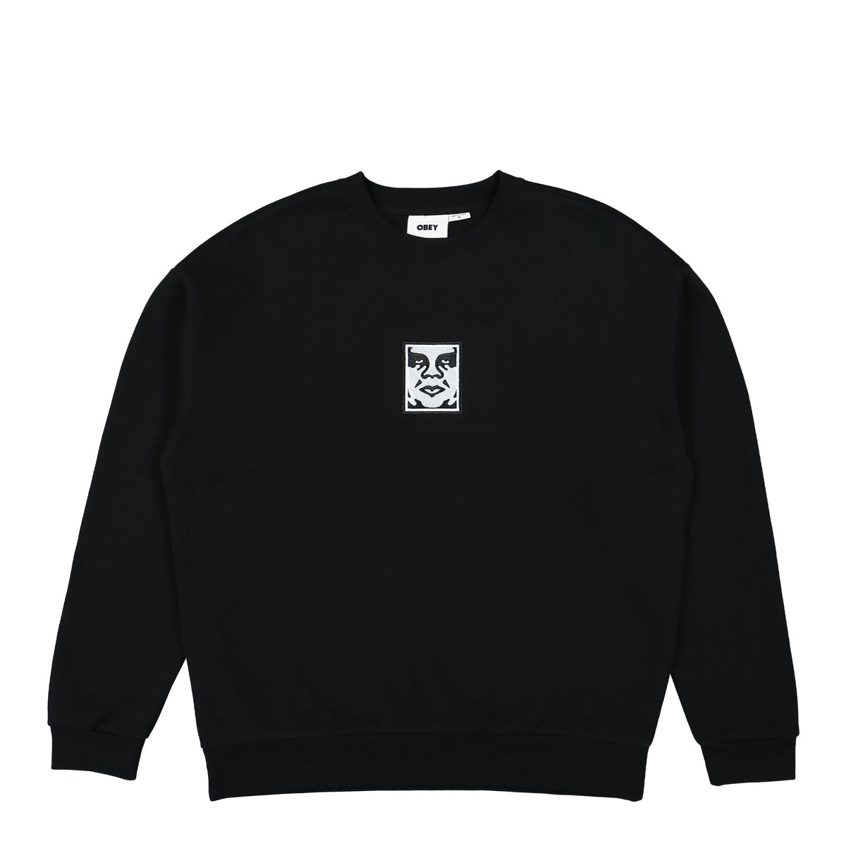Obey Icon Extra Heavy Crew II 112480139 / Black | OVERKILL