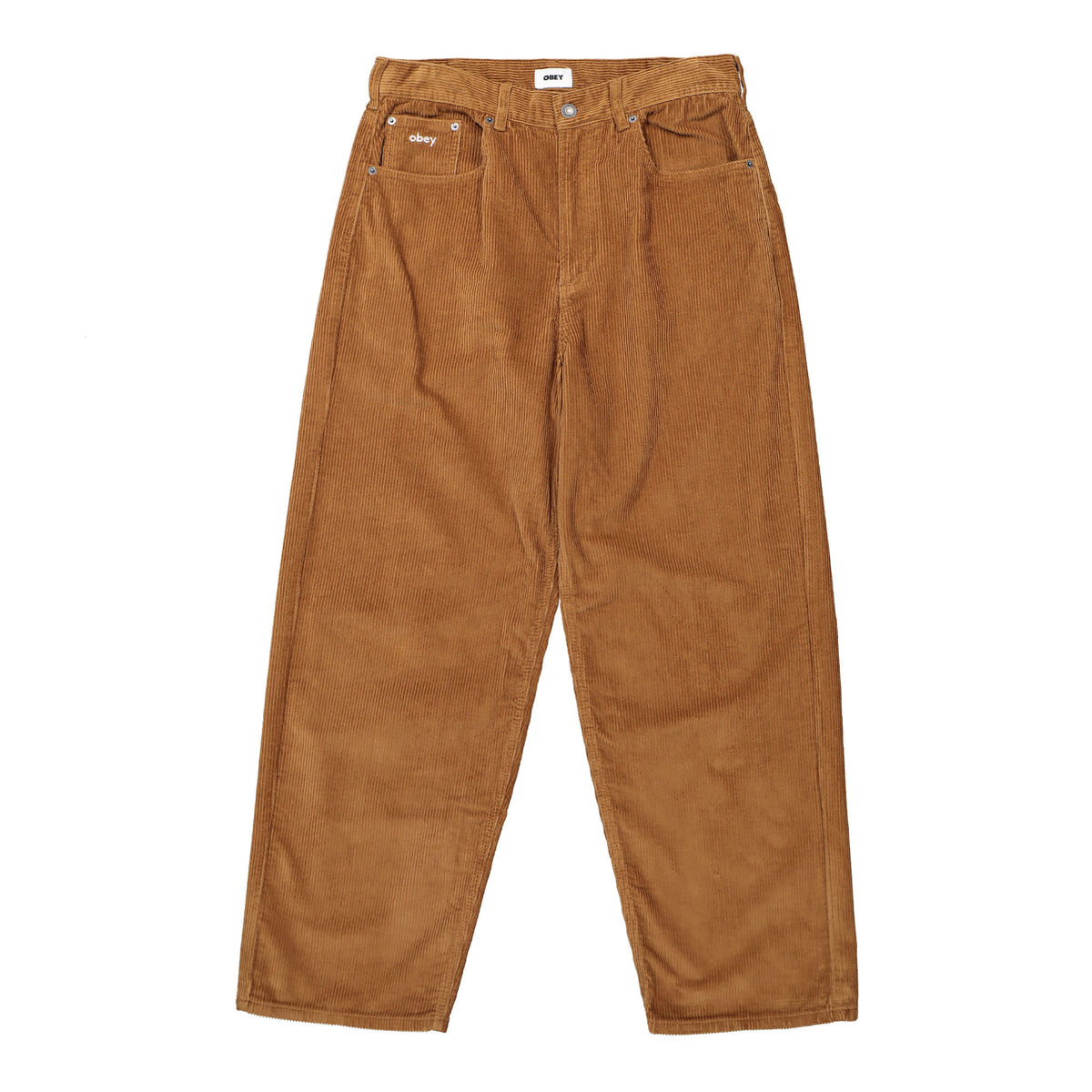 Obey Bigwig Baggy Corduroy Pant 142020218 / Catechu Wood | OVERKILL