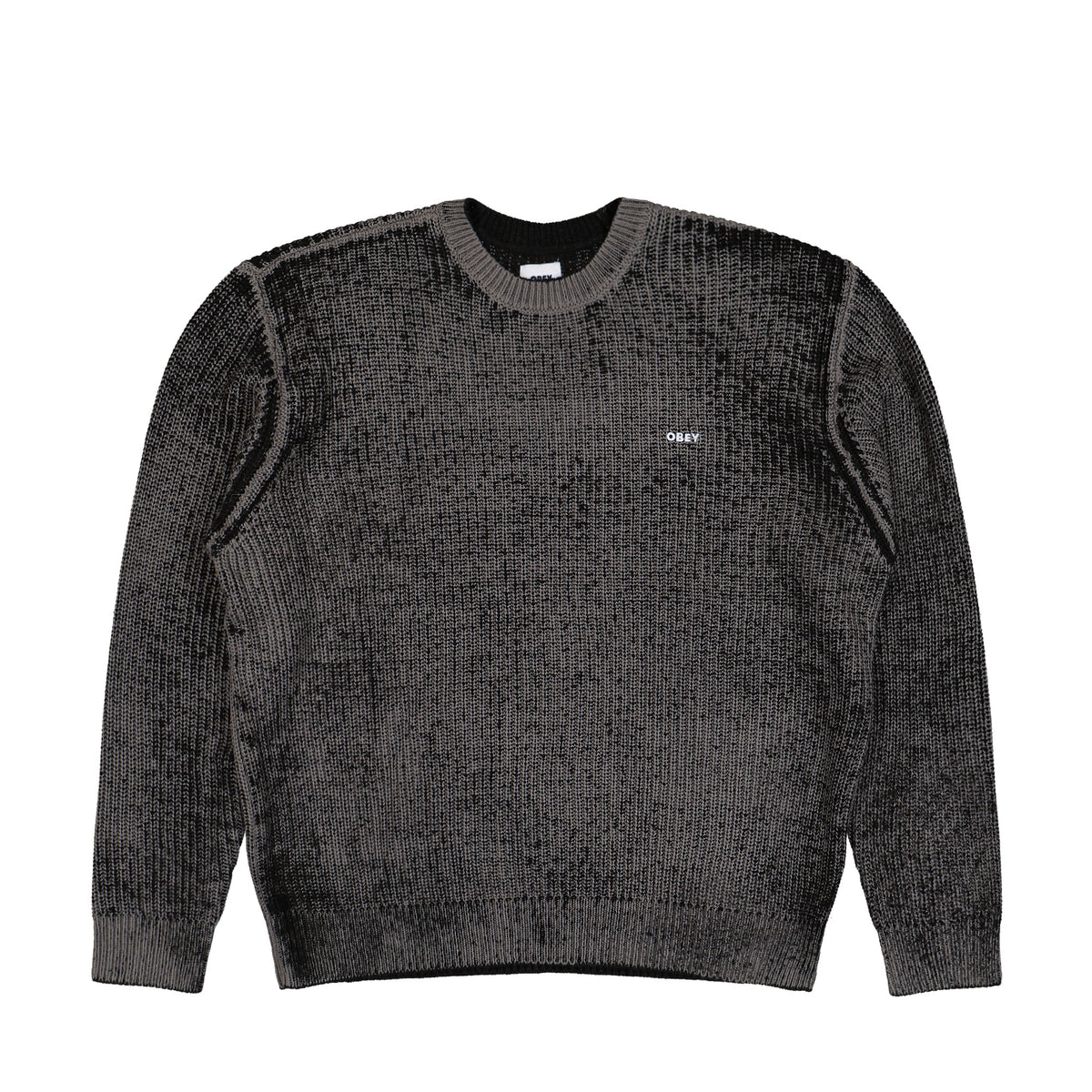 Obey Spray Effect Sweater 151000109 / Black Multi | OVERKILL