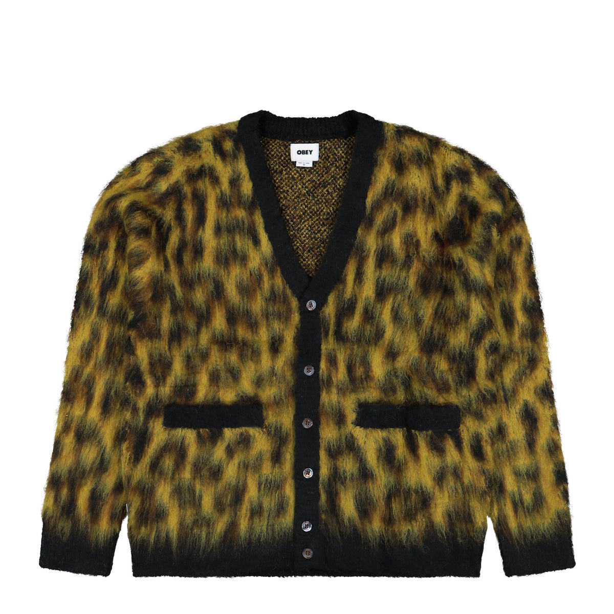 Obey Patron Cardigan 151010025 / Leopard | OVERKILL