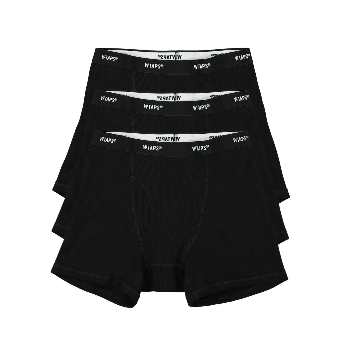 WTAPS Skivvies 3 Piece Boxer Briefs 232MYDT-UWM03 / Black | OVERKILL