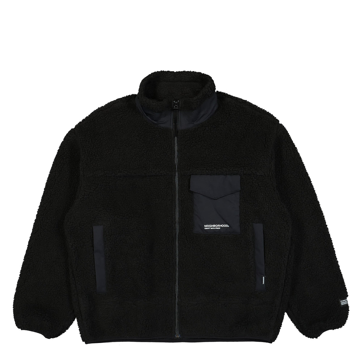 Neighborhood Boa Fleece Jacket 232SZNH-JKM05 / Black | OVERKILL