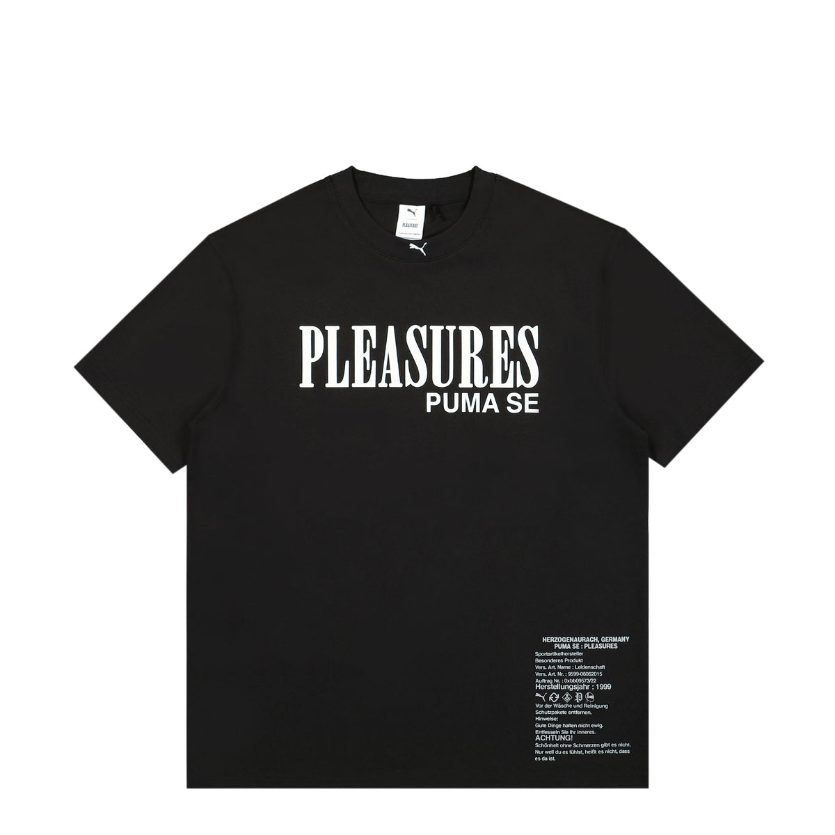 Pleasures x Puma Pleasures x Puma Typo Tee 620878 01 | OVERKILL