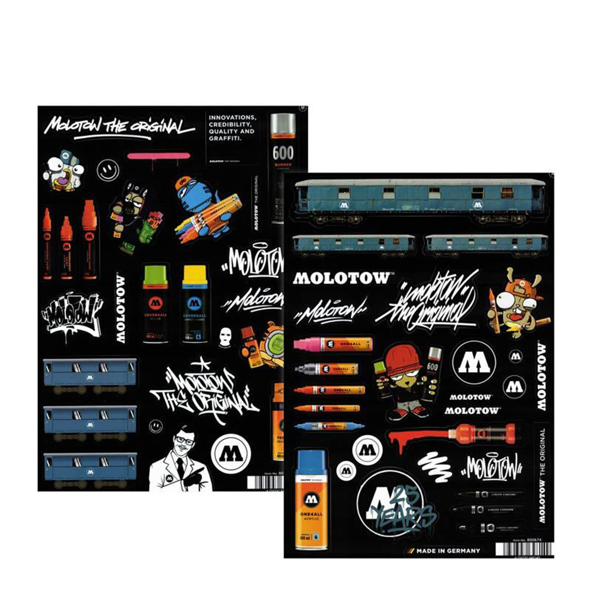 Molotow Sticker Sheets 800676 | OVERKILL