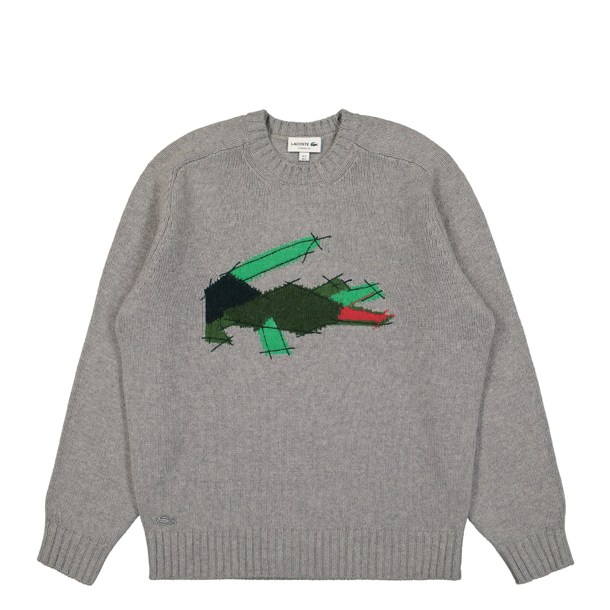 Lacoste Crocodile Motif Carded Wool Sweater AH3145-00 W9D | OVERKILL