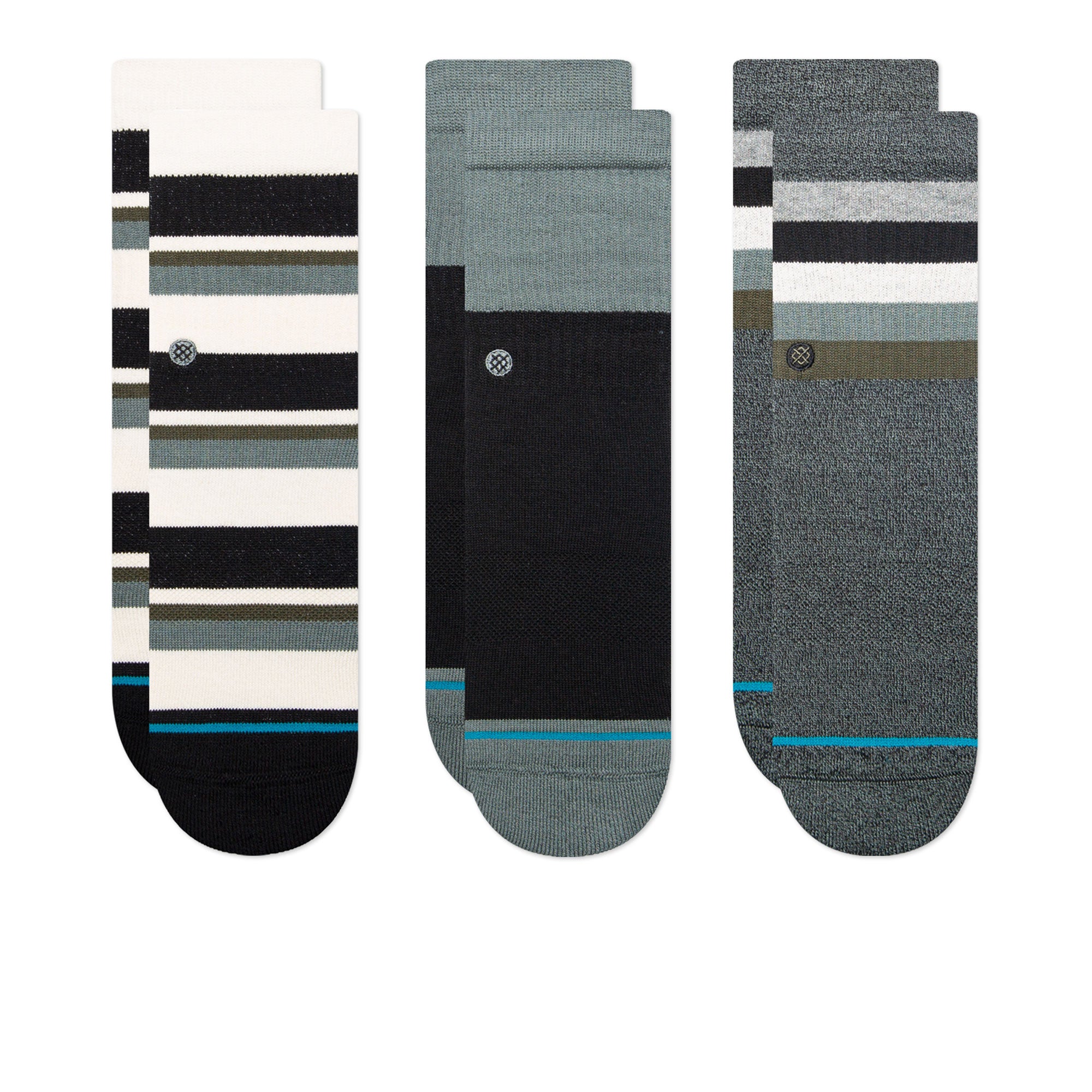 Stance Bounce Back 3 Pack Socks K556C23BOU-TEA | OVERKILL