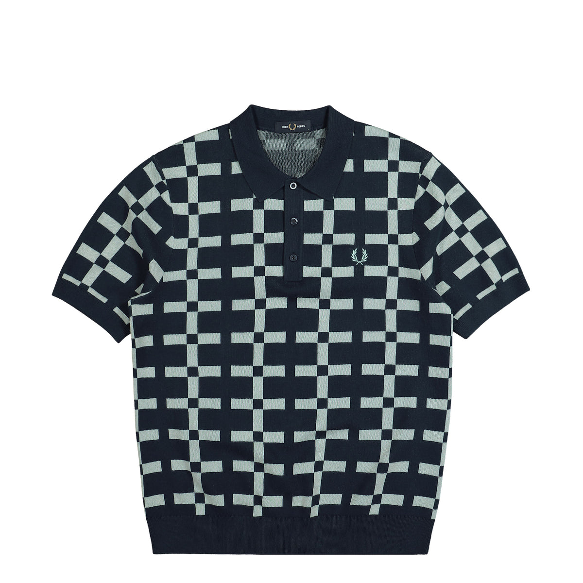 Fred Perry Geometric Jacquard Knit Shirt K9719-X86 | OVERKILL