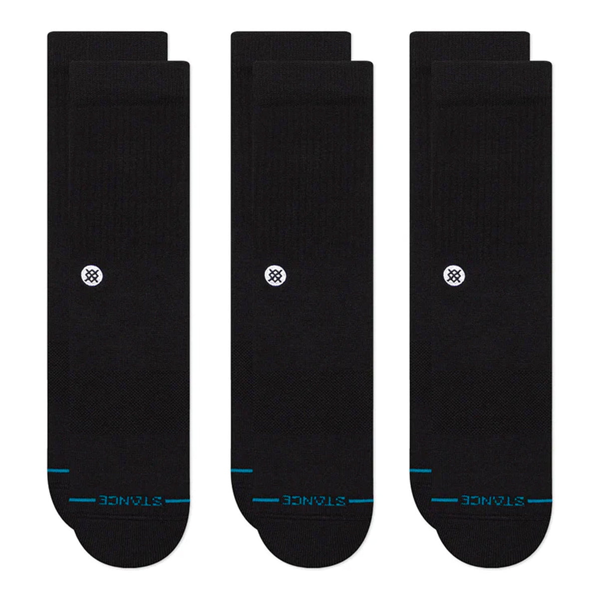 Stance Icon 3 Pack Socks M556D18ICP-BLK | OVERKILL