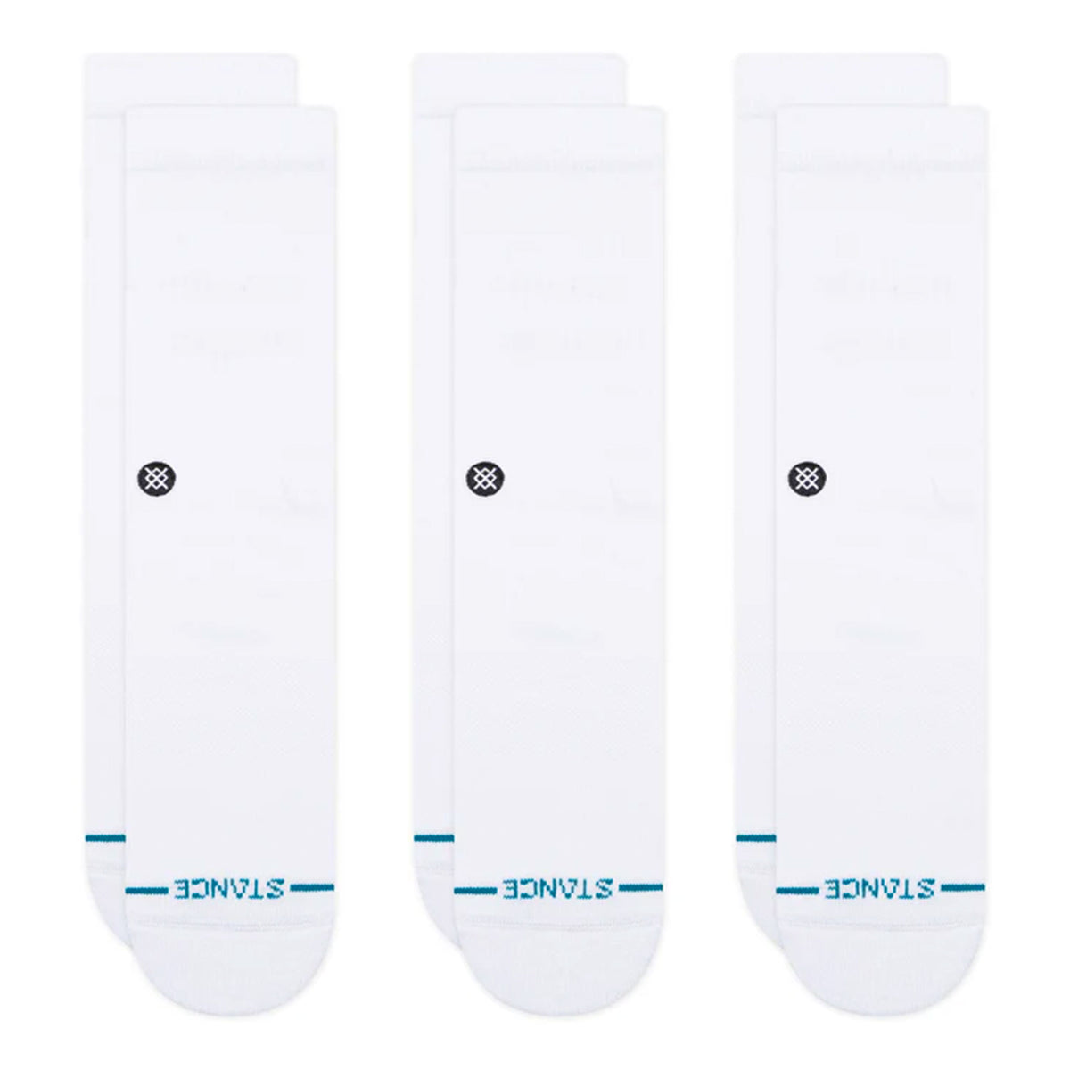 Stance Icon 3 Pack Socks M556D18ICP-WHT | OVERKILL