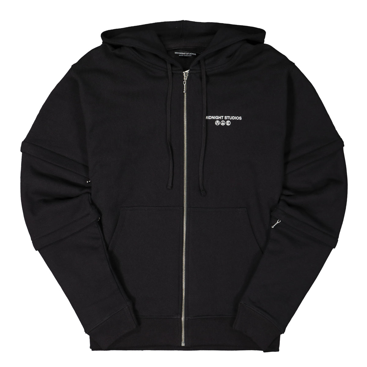 Midnight Studios Layered Logo Zip-Hoodie MS-04A-04-003 | OVERKILL