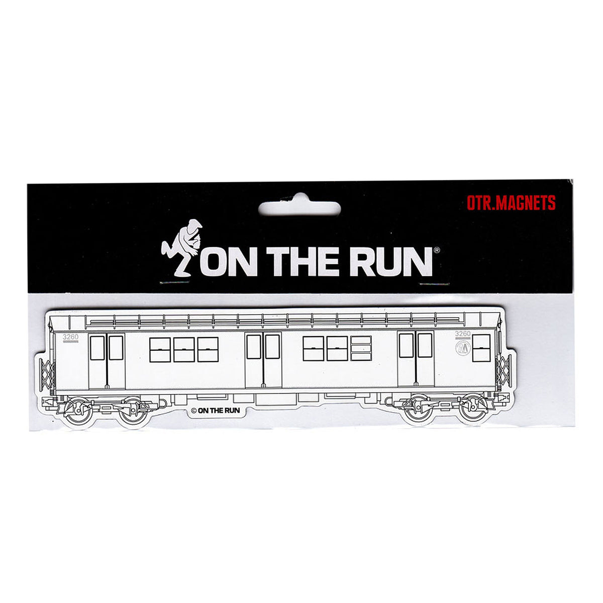 On The Run magnet new york subway white | OVERKILL
