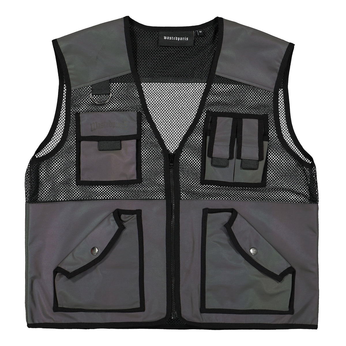 Wasted Paris Holo Reflective Tactical Pocket Vest 128276 | OVERKILL